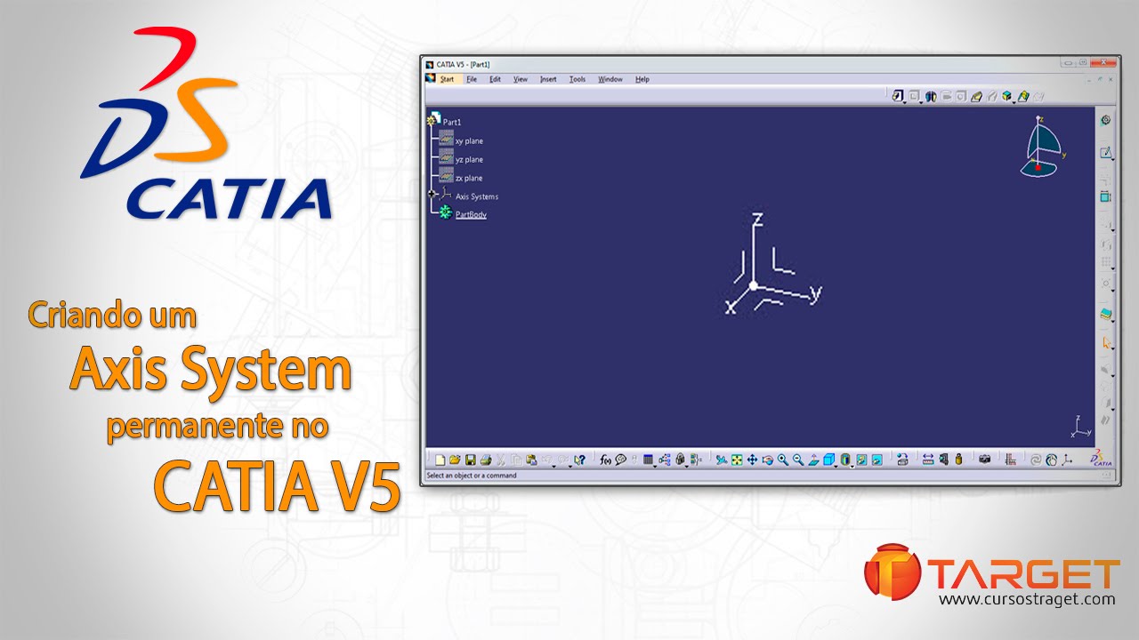 CATIA V5 Criando um Axis System permanente - YouTube