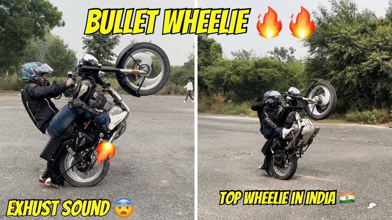 HOW TO DO WHEELIE 🔥ON BULLET 350 🤗| TOP BULLET WHEELIE ON YOUTUBE TILL ...