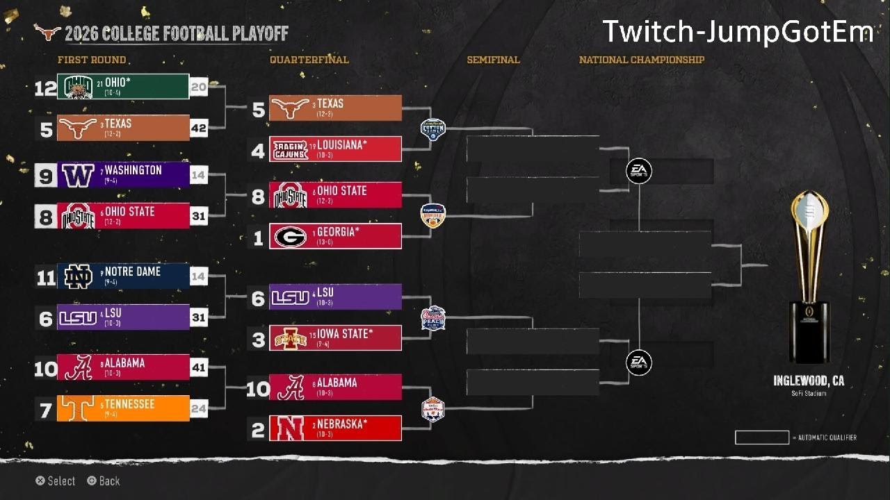 CFB 25 RTG Ep 23 2nd Rd CFP 🏆 - YouTube