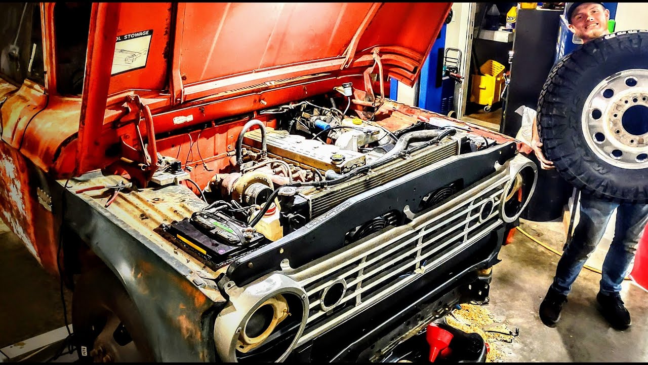 Body swapping a 1971 Dodge Sweptline onto a 1998 Ram 3500 Chassis - YouTube