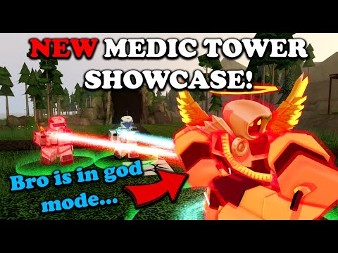 NEW Medic tower showcase! This guy is OP... || Roblox Tower Defense X ...