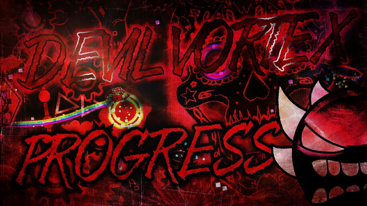 Geometry Dash Devil Vortex Progress #3 (70%) - YouTube