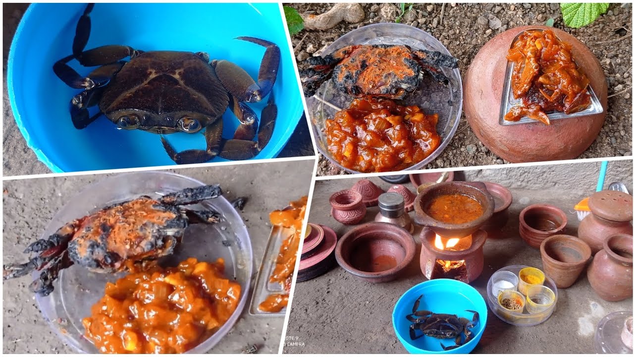 तंदूर खेकडा आणि खेकडा मसाला/mini kitchen khekda recipe - YouTube