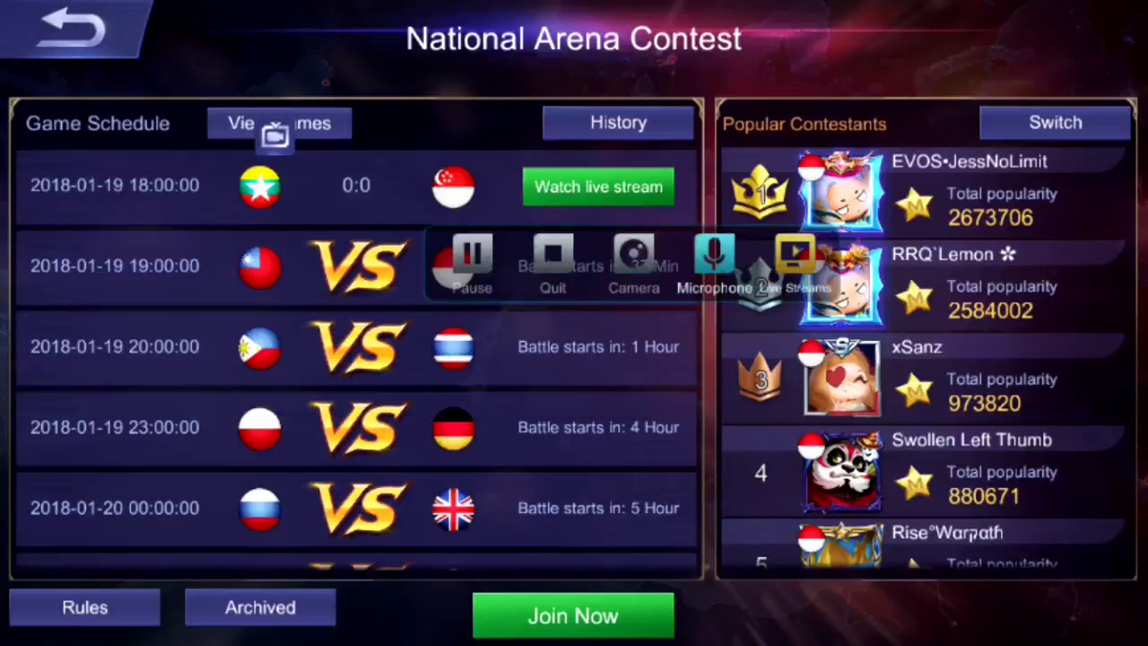 NAC MObile Legend Bang2 | Myanmar vs Singapore - YouTube