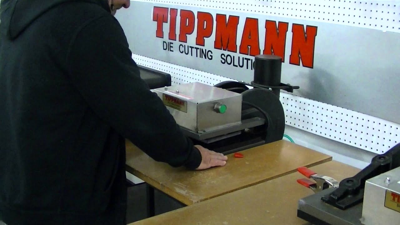 Tippmann Clicker die cutting press video demonstration - YouTube