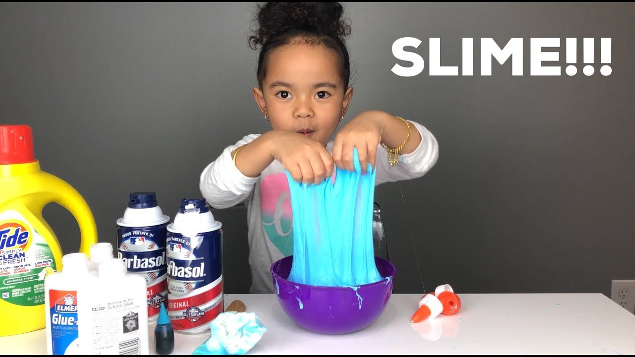 SUPER EASY FLUFFY SLIME TUTORIAL- HOUSEHOLD PRODUCTS!! - YouTube