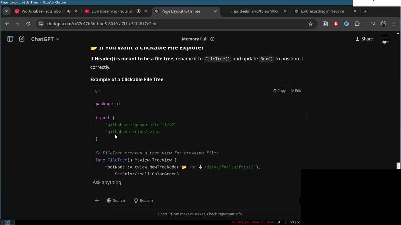 Building a Terminal Based IDE #golang #programming #coding - YouTube