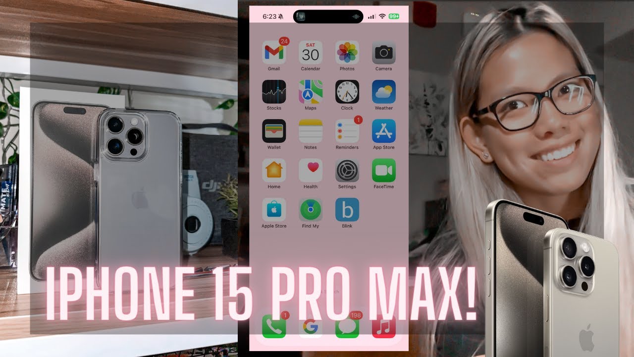 iphone 15 pro max unboxing and what's on my iphone - YouTube