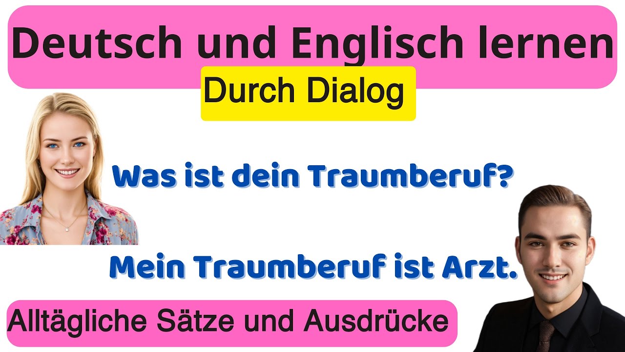 Deutsch und Englisch lernen A1/A2 I Alltägliche Sätze und Ausdrücke ...