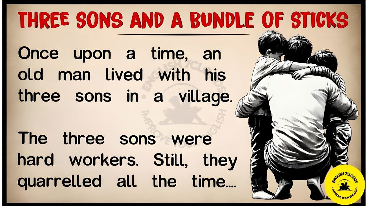 Three Sons and a Bundle of Sticks: | New English Motivational story ...