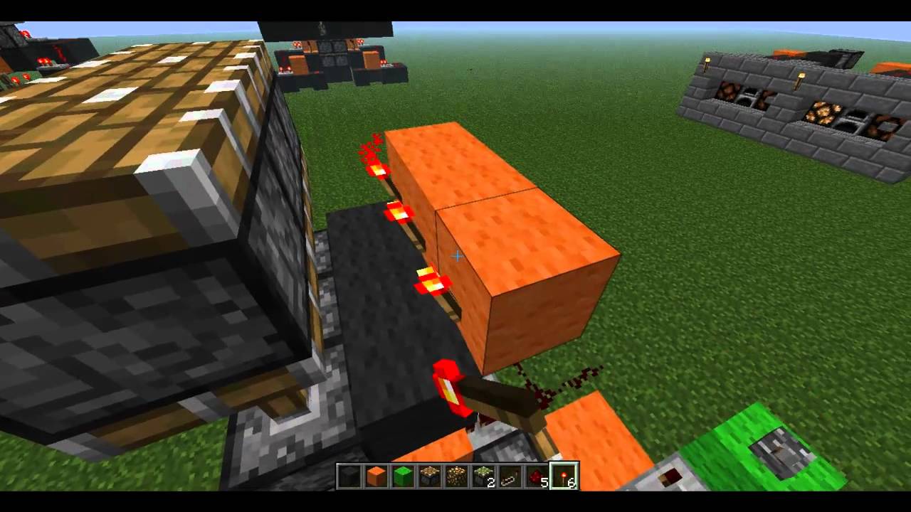 Minecraft : Compact Sand/ Gravel Gate [TUTORIAL] - YouTube
