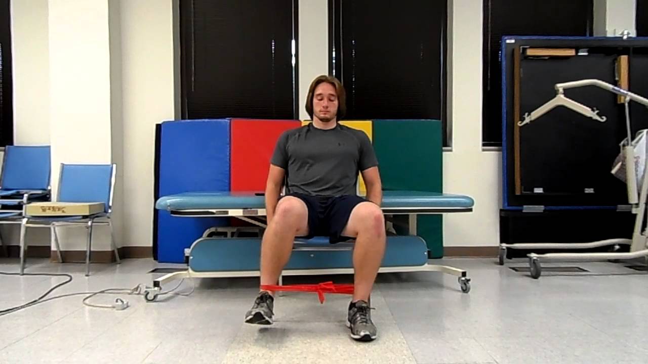 Hip Internal Rotation, Sitting, Resisted - YouTube