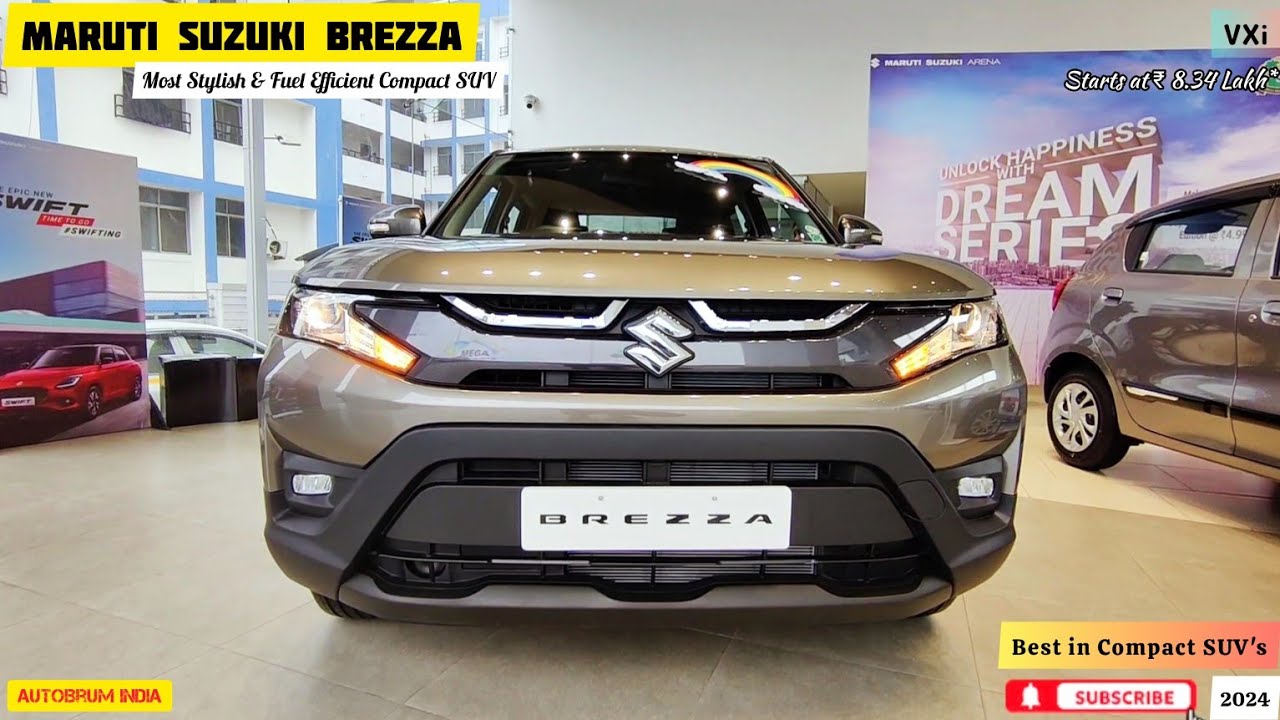 2024 Maruti Suzuki Brezza 😍 VXi Review | बेस्ट Compact SUV ️ Features ...
