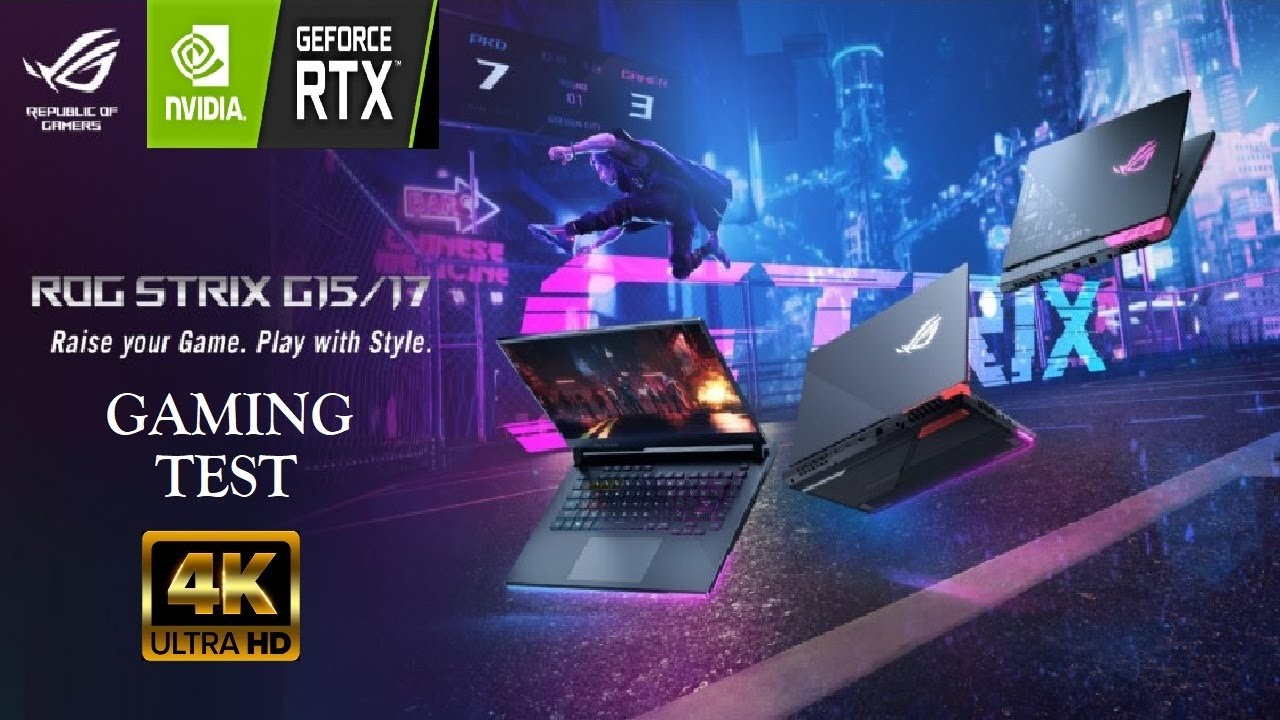 Asus Rog Strix G15 Gaming Test 4k 60FPS Laptop AMD Ryzen 7 4800H RTX ...