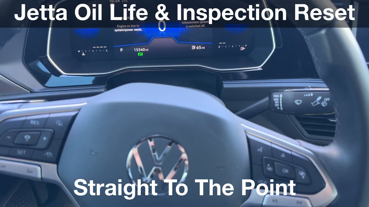 2019-2025 Volkswagen Jetta: Service Oil Life & Inspection Reset - YouTube