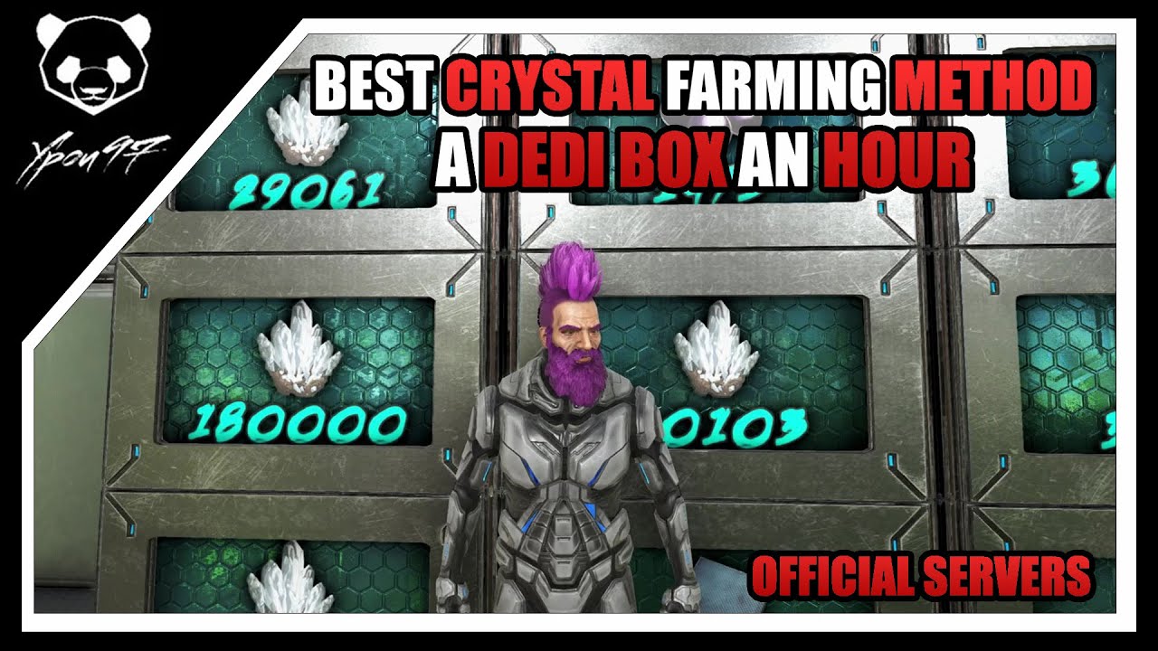 2023 Best Crystal Farming Method - A Dedi Box An Hour | ARK: Survival ...