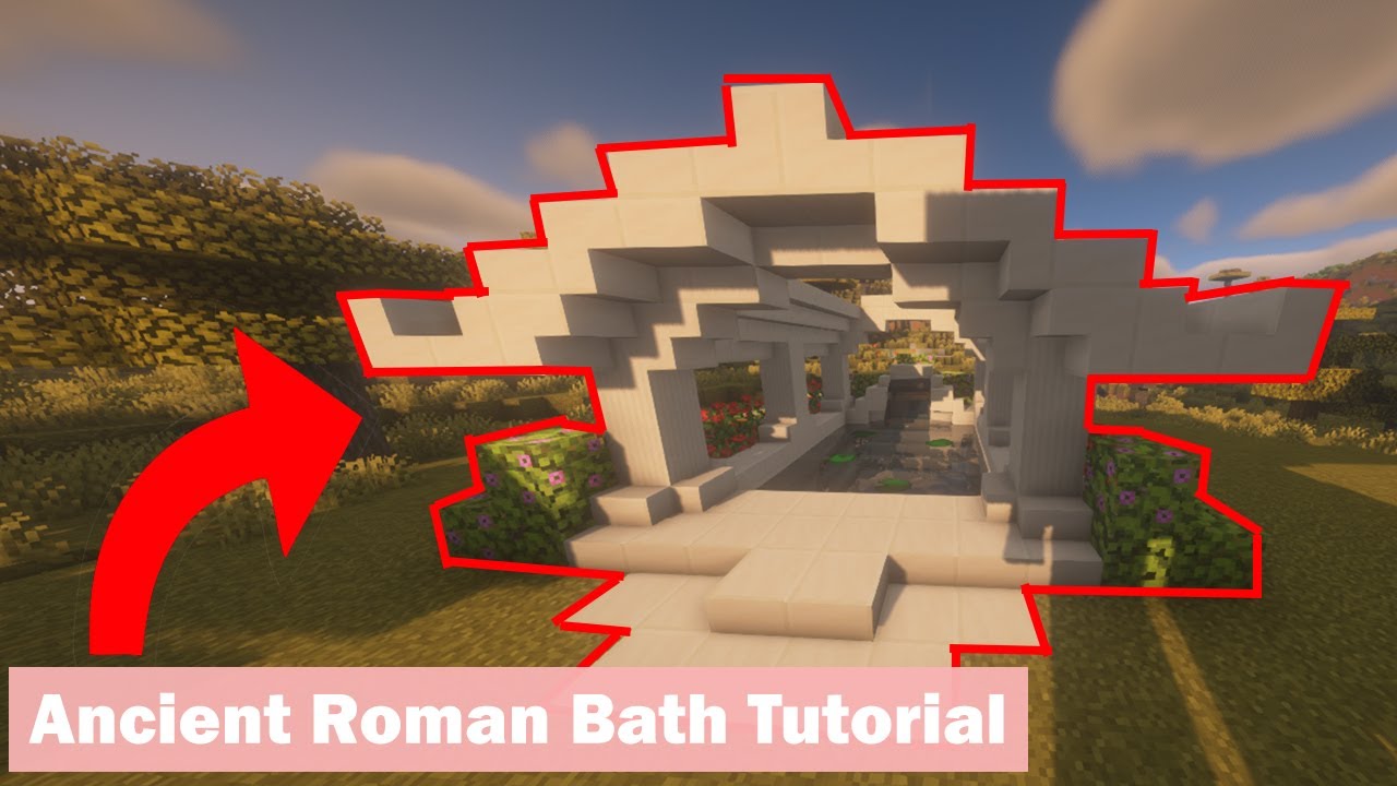 Ancient Roman Bath Minecraft 1.21 Build Tutorial - YouTube