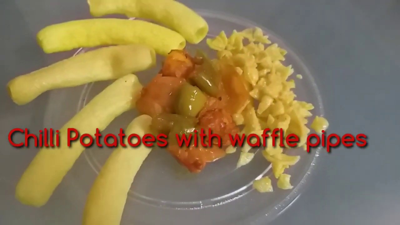 Chilli Potato with Waffle Pipes!!! - YouTube