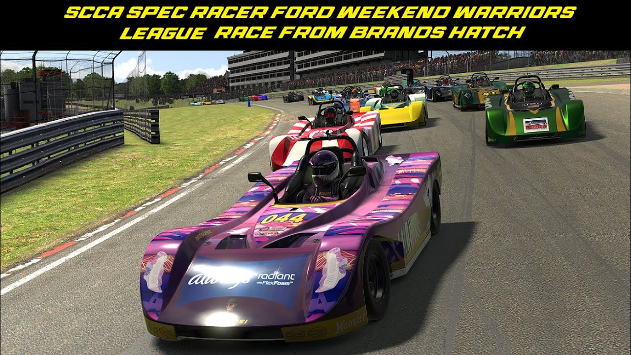 SCCA Spec Racer Ford Weekend Warriors League Race From Brands Hatch ...