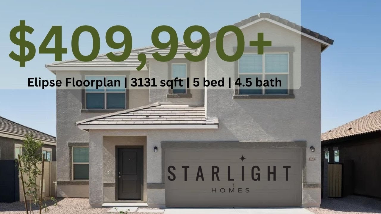 Maricopa City Arizona Starlight Homes Eclipse Floorplan walkthrough ...