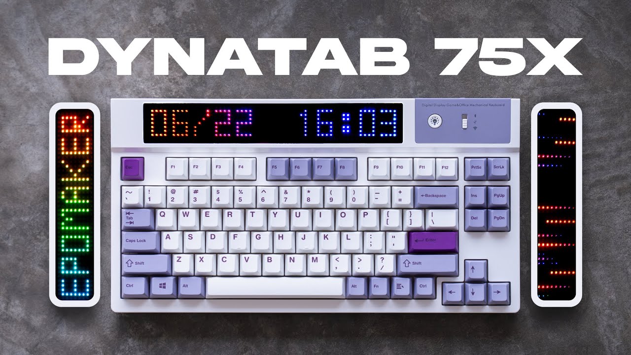 Dot-Matrix Screen Keyboard - Epomaker DynaTab 75X Review & Sound Test ...