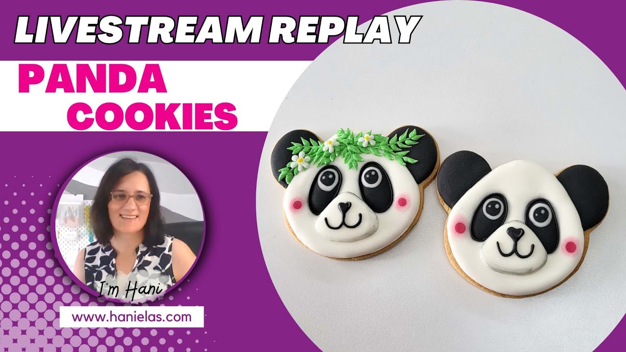 Live Cookie Decorating - Panda Cookies - YouTube
