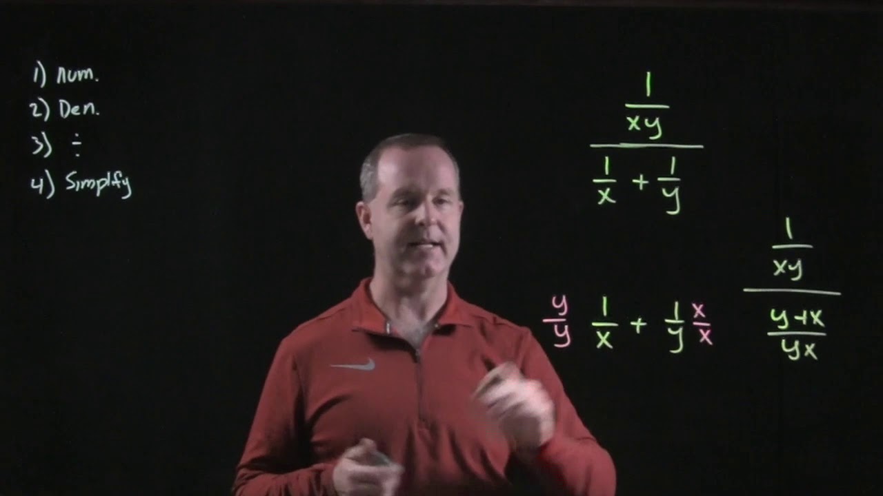 Simplifying a Complex Rational Expressions - YouTube