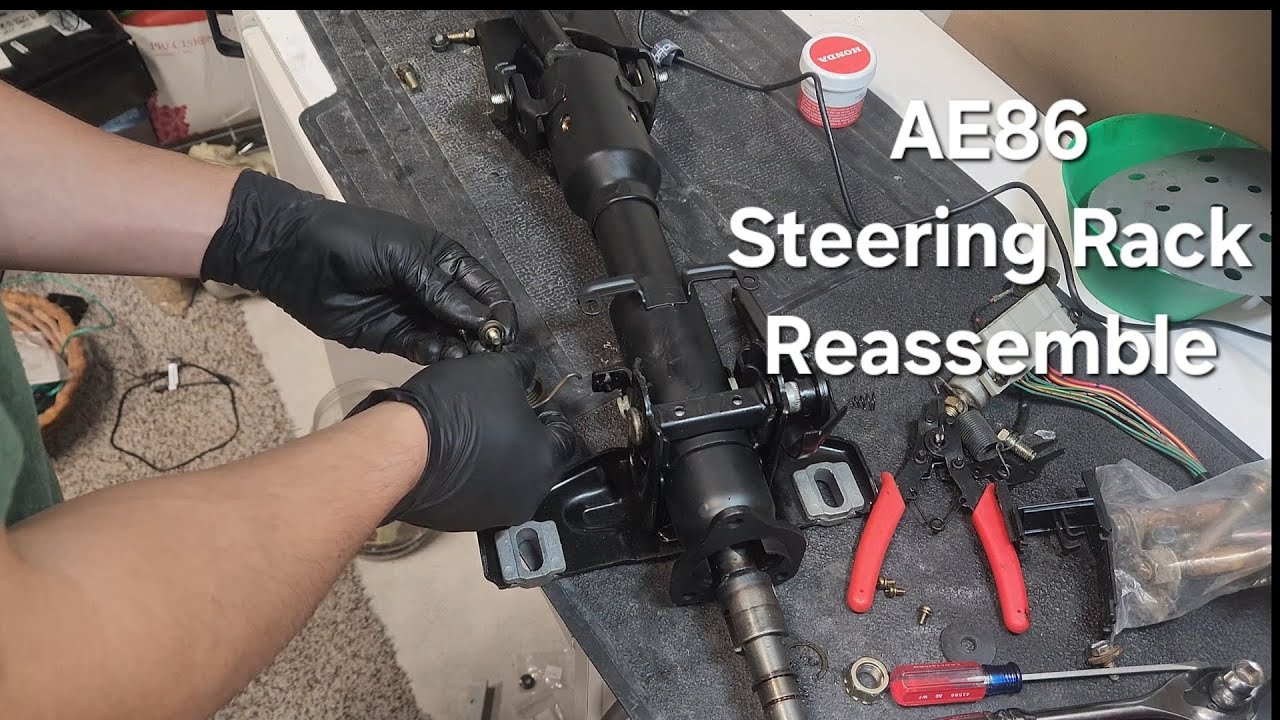DIY: AE86 Steering Rack Column Reassembly/Installation Guide pt 1 # ...