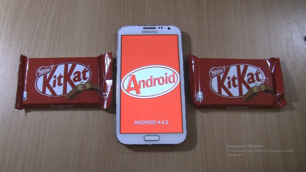 Incoming call Android 4.4 (KitKat) with chocolate Kit Kat Samsung ...