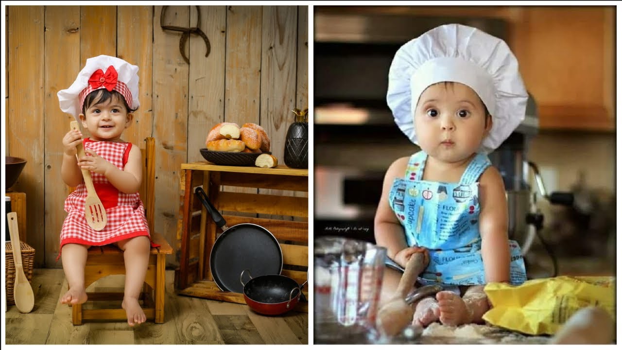 Chef Theme Photoshoot Ideas 2023 || Chef Theme baby Photoshoot Ideas ...
