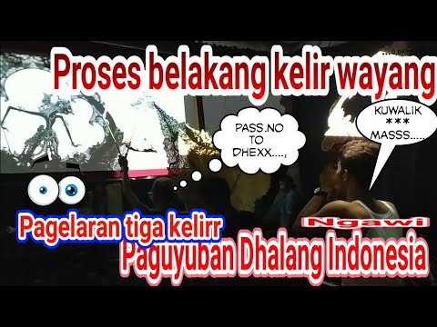 WAYANG SANDOSA, proses dari belakang & depan, pagelaran wayang tiga ...