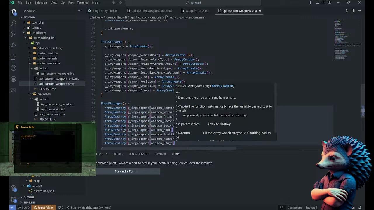 Rewriting Custom Weapons API (Live Coding) - YouTube