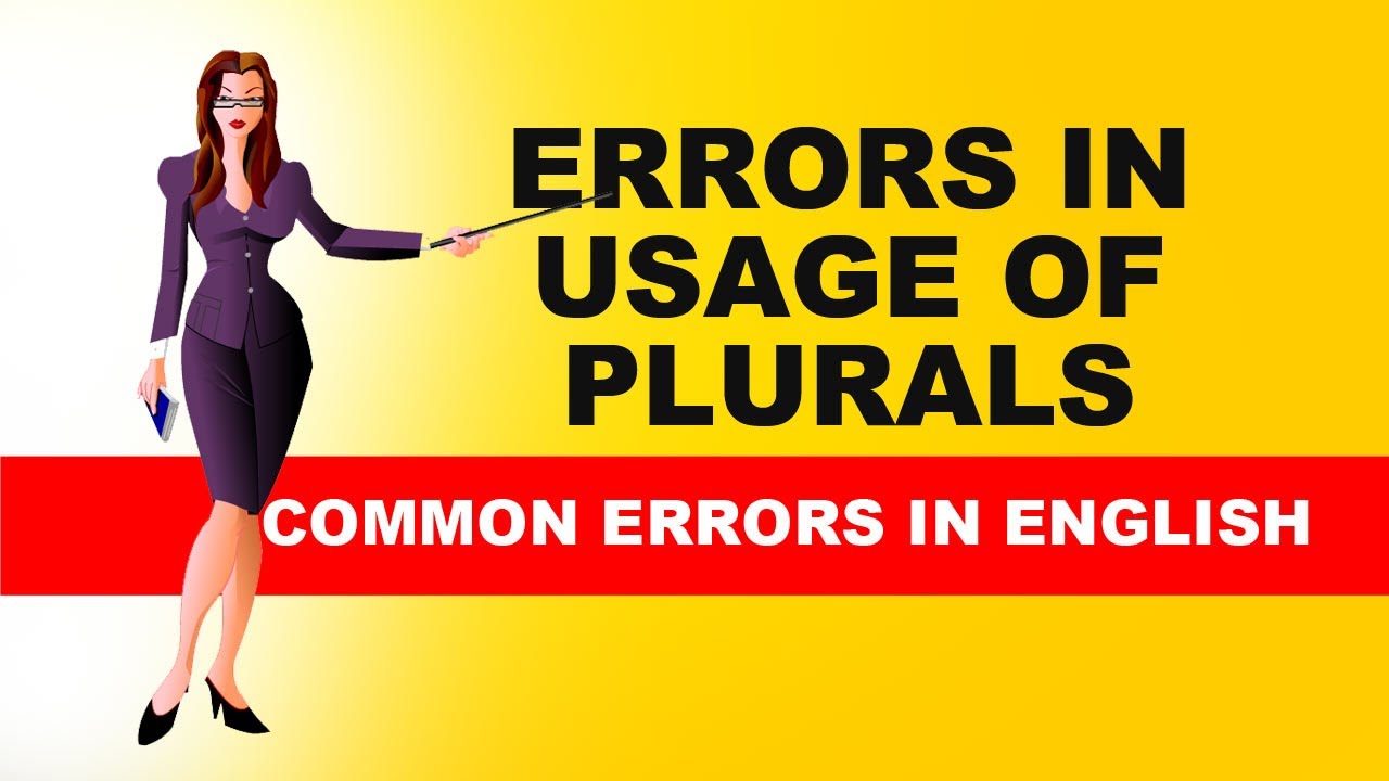 Errors in usage of Plurals - Common Errors in English - YouTube