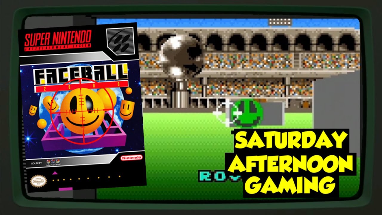 Faceball 2000 (SNES) - Pumping Smiley Faces Full of Bullets - Saturday ...
