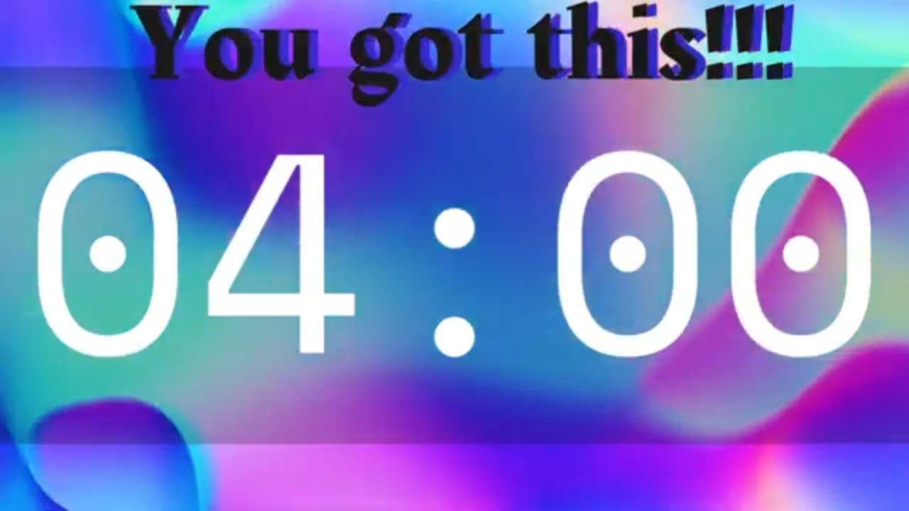 4 minute timer inspirational - YouTube