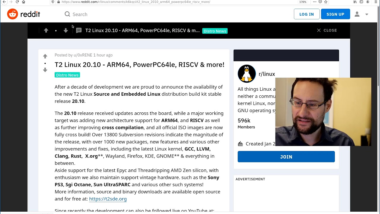 [ANNOUNCE] T2 SDE Linux 20.10 - imagine you release something & nobody knows about it! - YouTube