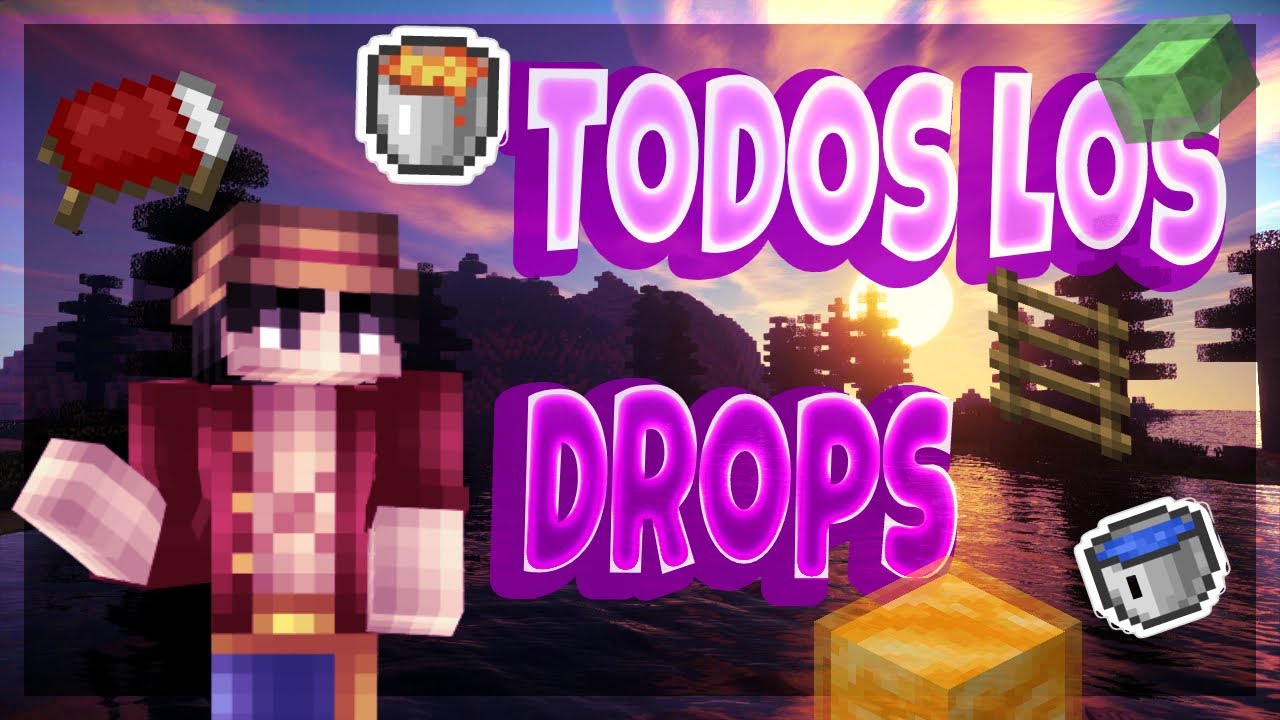 DIFERENTES FORMAS de HACER DROPS en MINECRAFT! - YouTube