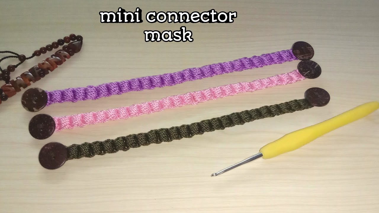 Konektor Masker Rajut Mini dan Simpel| TERLARIS | Mini Connector Mask ...