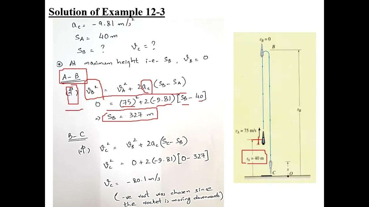 Example 12-3 | Chapter: 12 | Kinematics of a Particle - YouTube