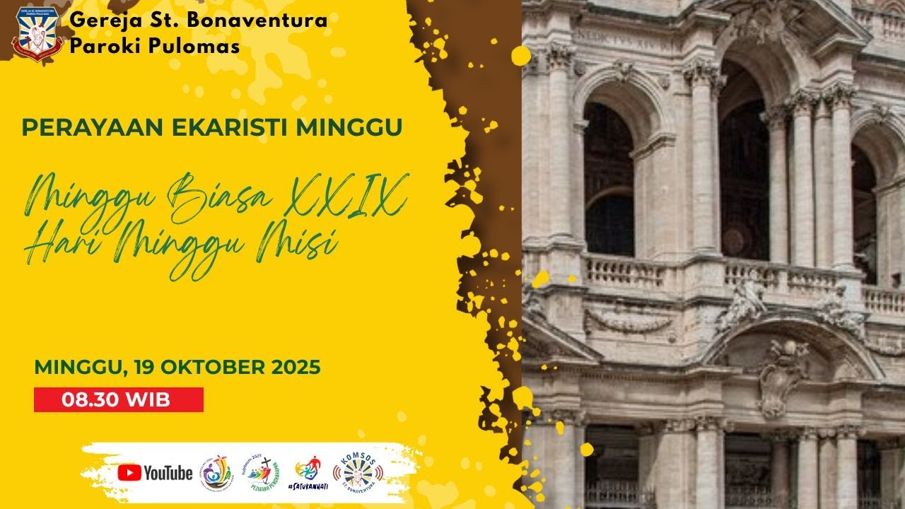 Misa Mingguan, Minggu 19 Oktober 2025 08.30WIB-Paroki PuloMas,St ...