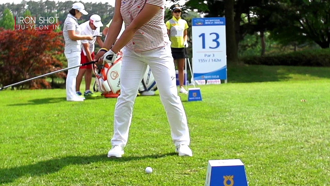 [Golf swing HD] klpga 인주연 아이언_하체 [스윙학개론_골프스윙] - YouTube