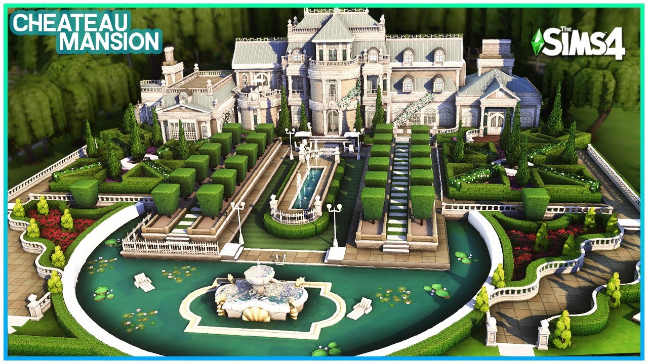 Sims 4 Palace Mansion 💸 [No CC] - Sims 4 Speed Build | Kate Emerald ...