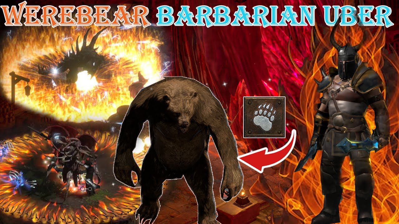 Diablo 2 Resurrected BARBARIAN Werebear Build Takes Uber Tristram By ...