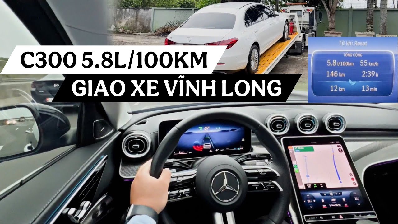 Hành trình giao xe Mercedes Benz C200 Avantgarde 2024 xuống Vĩnh Long ...