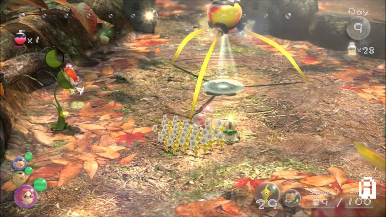 Pikmin 3 - 100% Walkthrough - Part 9 (100% completion, within 20 days ...