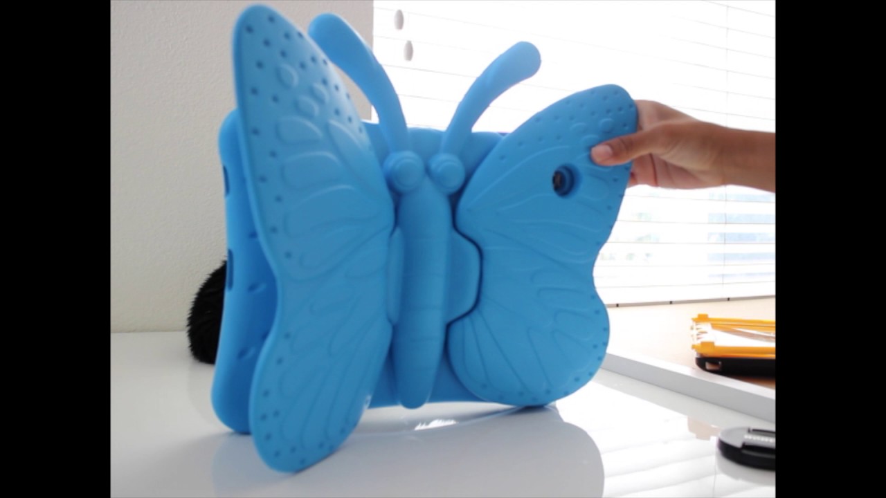 iPad Blue Butterfly Rubber Case - WE LOVE IT !! Purchased on eBay - YouTube