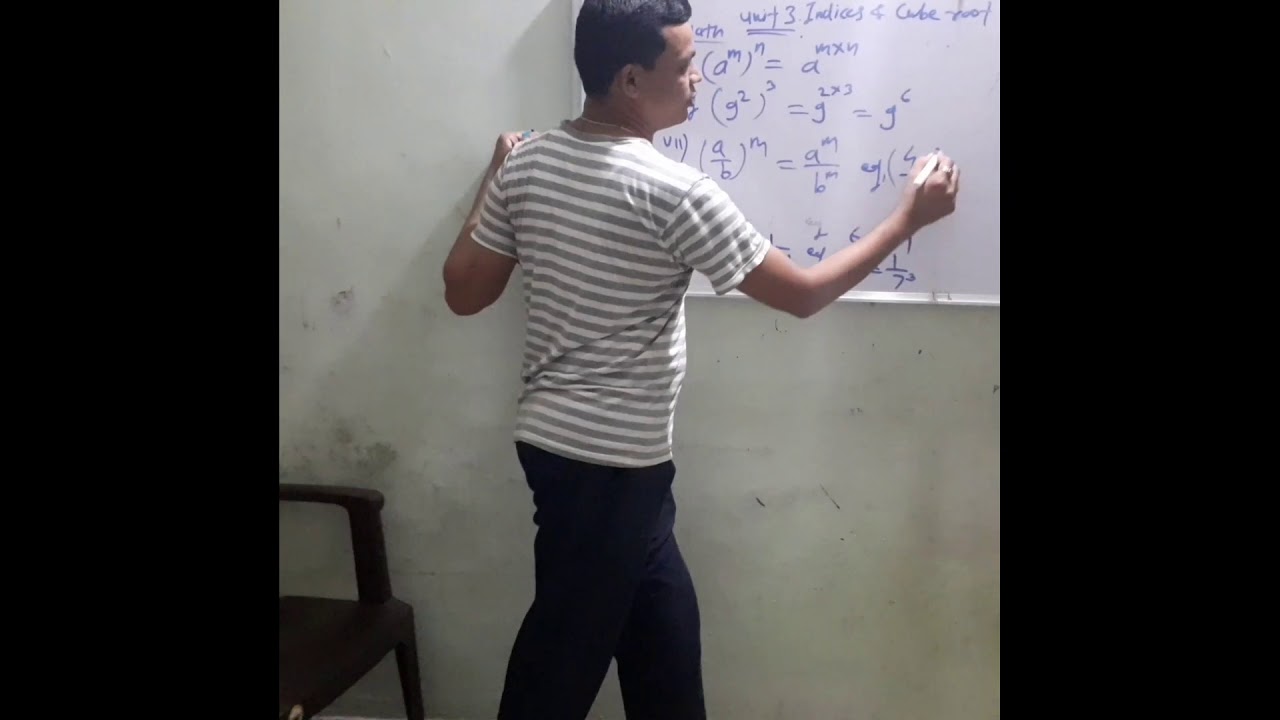 Std 8th Unit3 Indicesandcube Roots V1 Youtube