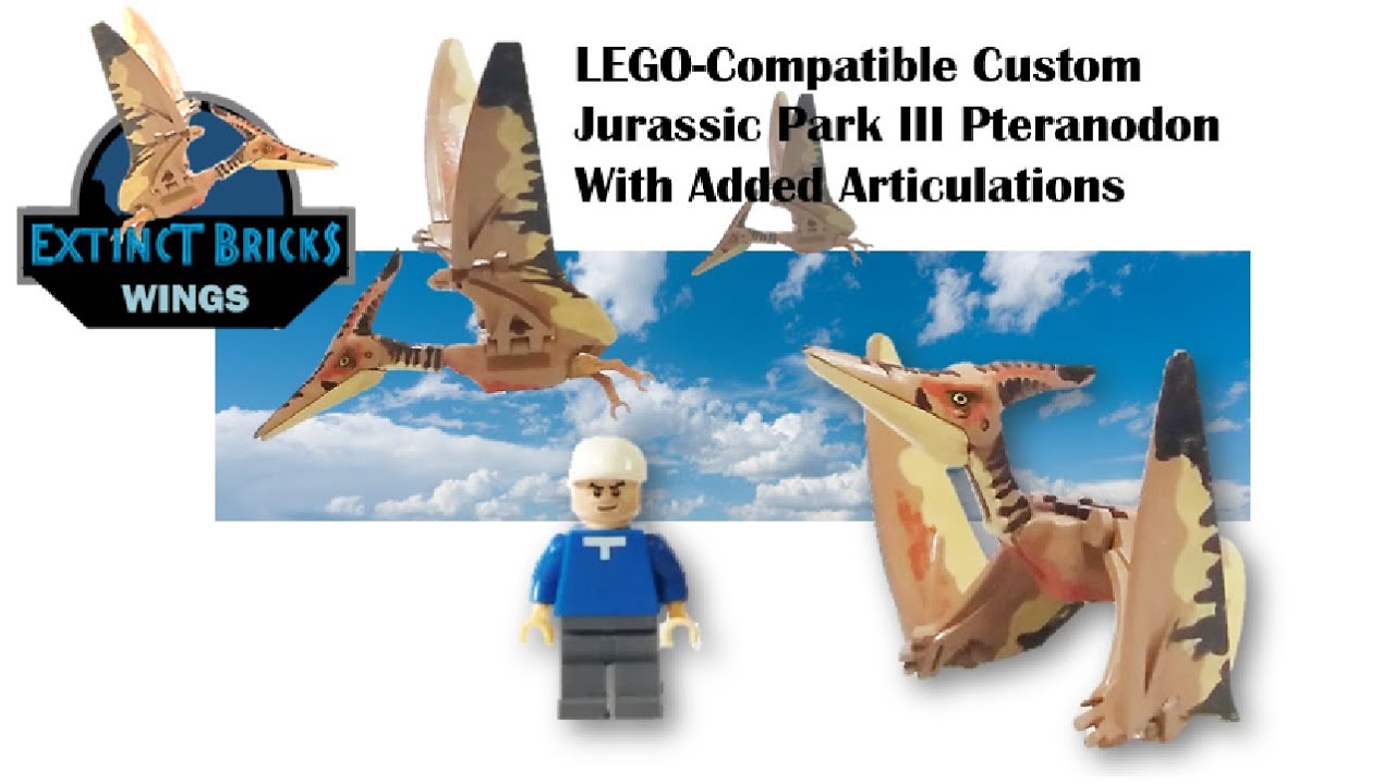Custom LEGO Compatible Jurassic Park III Pteranodon by Extinct Bricks Work in Progress Preview ...
