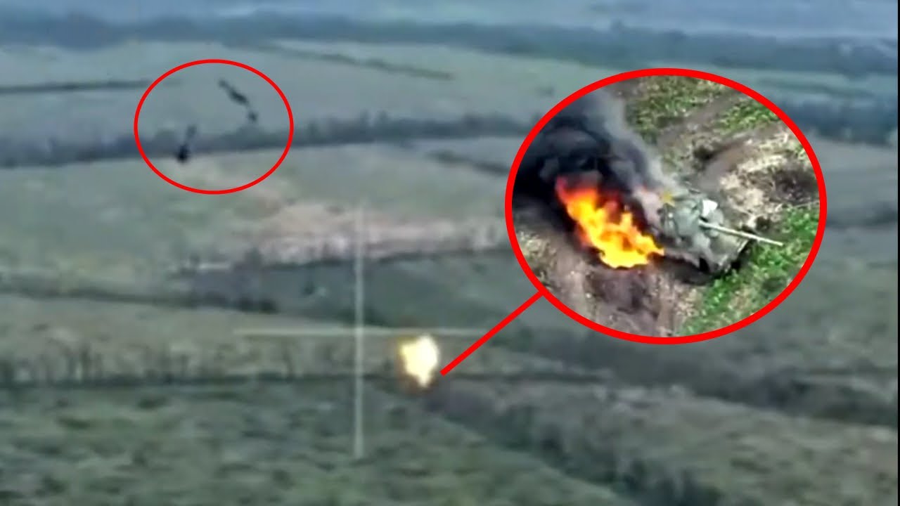 BONUS/SMArt 155 Artillery Round Destroyed T-80BV Tank - YouTube