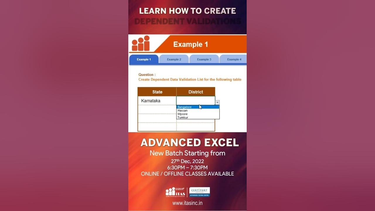 LEARN HOW TO CREATE DEPENDENT DROP DOWN - YouTube